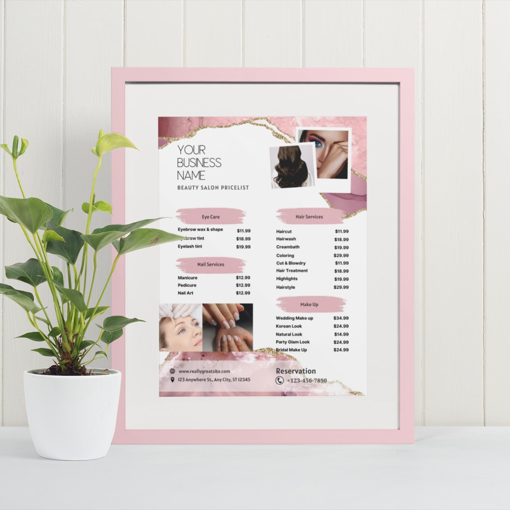 Editable Esthetician Price List Menu Template Day Spa Price - Etsy Ireland