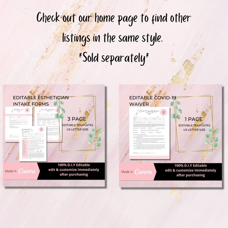 Client Treatment Notes Form I DIY Editable Canva Template I | Etsy