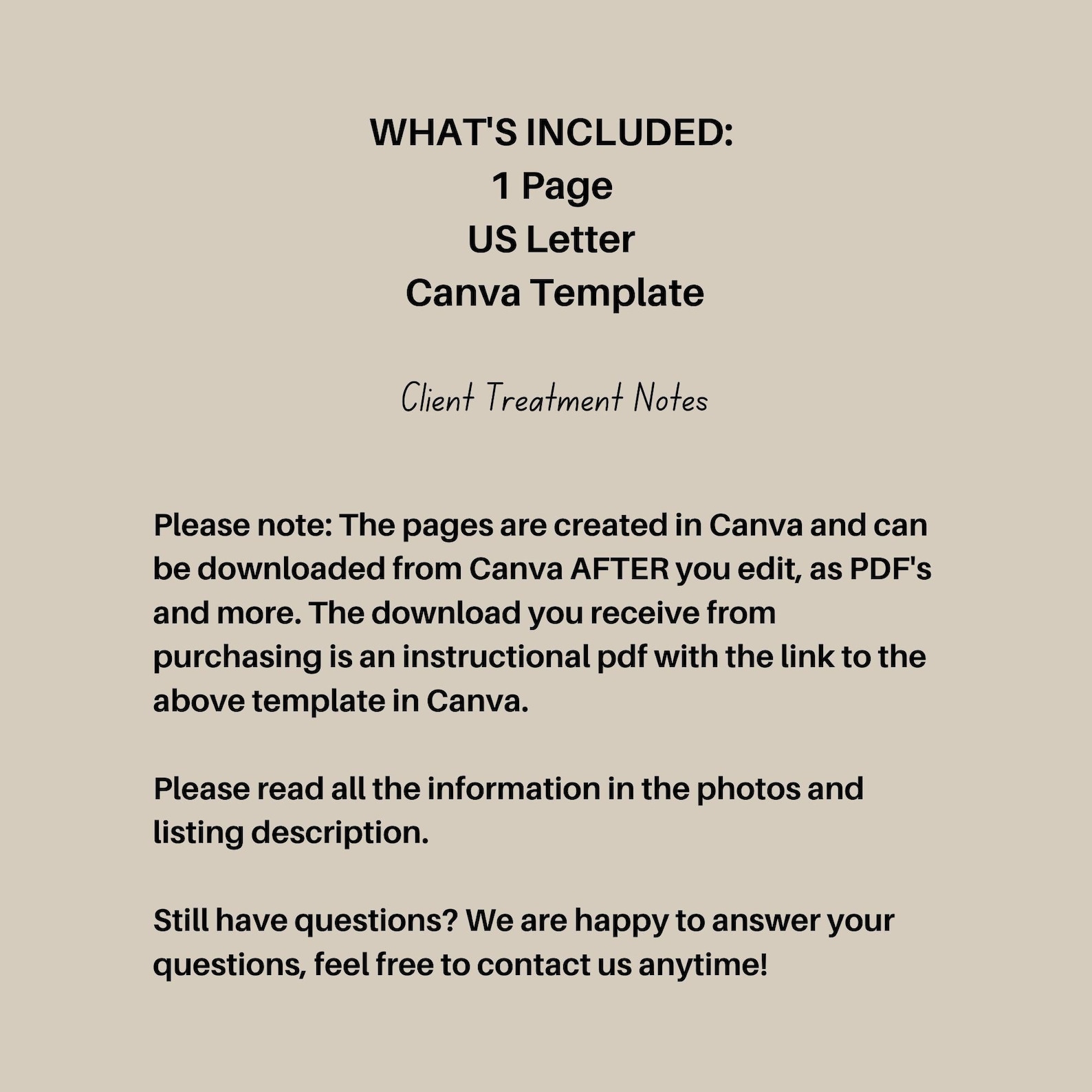 Client Treatment Notes Form, DIY Editable Canva Template, Esthetician ...