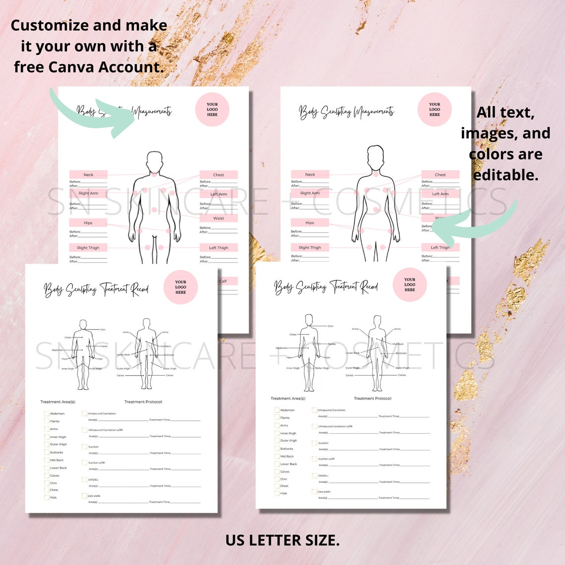 Body Sculpting Business Forms I Ultrasound Cavitation Lipo - Etsy