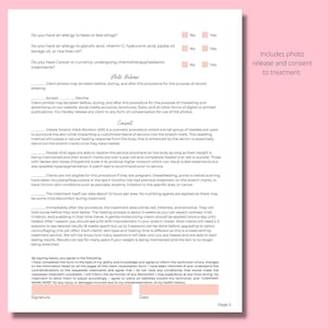 Inkless Stretch Mark Revision Consultation Forms, Stretch Mark Removal ...