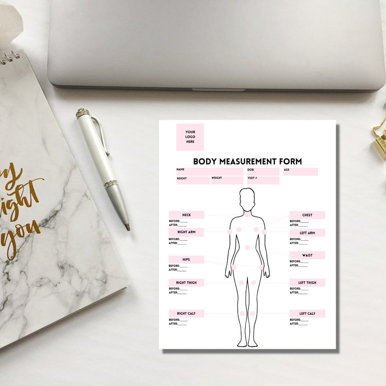 Editable Body Measurement Tracking Form for Body Contouring & | Etsy