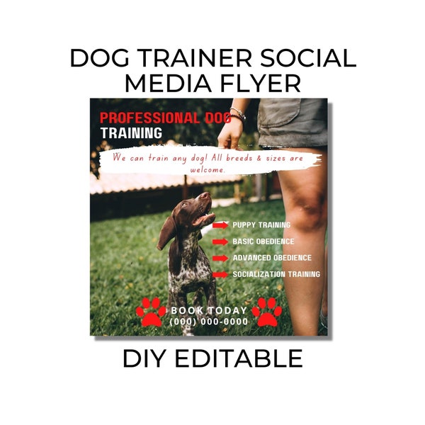 Dog Training Flyer - Etsy