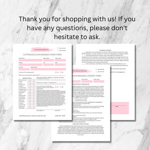 Cupping & Gua Sha Therapy Forms | Editable Intake and Consent | Digital ...