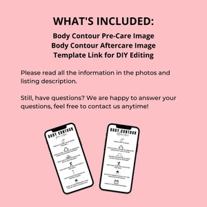 Body Contouring Pre-care and Aftercare, Editable Template, Digital ...