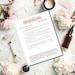 Microdermabrasion Consent Form, Dermabrasion Aftercare, DIY Editable Printable, Canva Template I ...