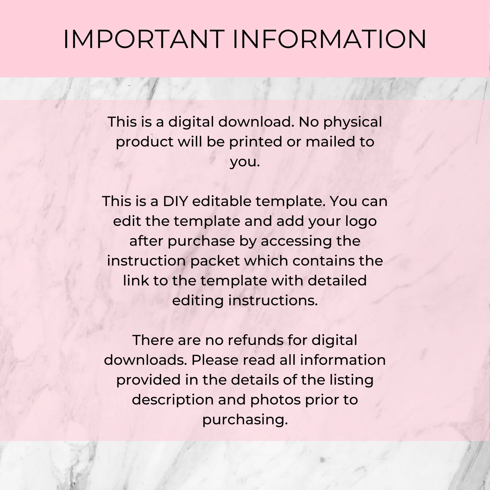 Invoice Editable Template, Printable Order Form Invoice, 5 Premade ...