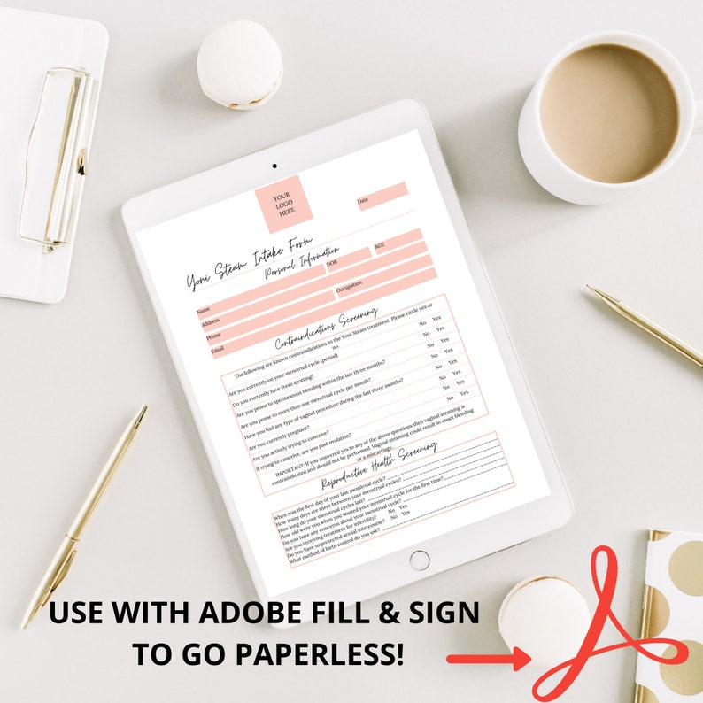 Yoni Steam Bath Intake and Consent Form Vaginal Steaming - Etsy