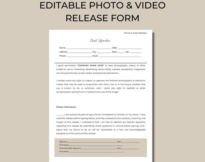 Release Form salon, Hair, Stylist Disclosure, Liability, Waiver ... Release Form salon, Hair, Stylist Disclosure, Liability, Waiver ...