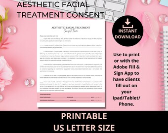 Aesthetic Consent Form - Etsy UK