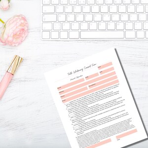 Teeth Whitening Consent Form, Printable 1 Page PDF, Tooth Bleaching ...