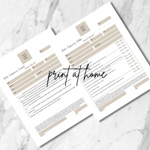 Radio Frequency Intake and Consent Form, DIY Editable Canva Template ...