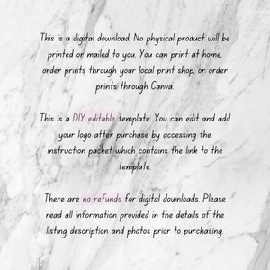 Editable Esthetician Price List Menu Template, Day Spa Price List Menu ...