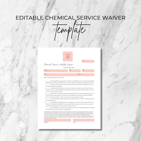 Hair Salon Client Intake Form Canva Template PDF Editable Hair Stylist ...