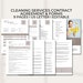 EDITABLE Cleaning Service Contract Bundle, Maid Forms CANVA Template ...