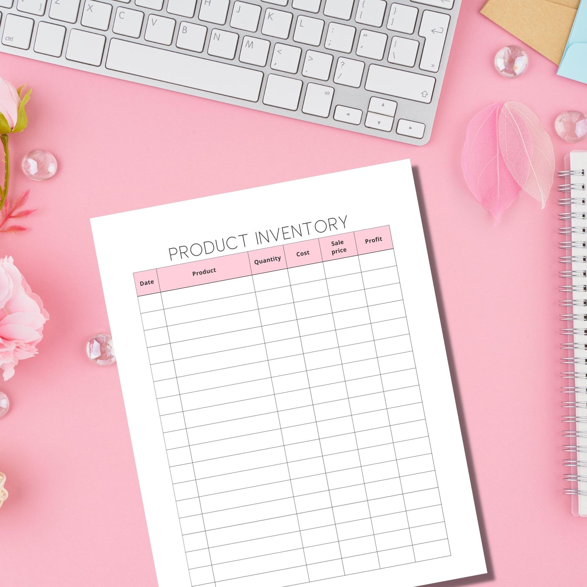 Editable Inventory Management Form Inventory Tracker PDF - Etsy Australia