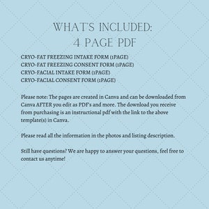 Cryotherapy Intake and Consent Form, DIY Editable, Printable, Canva ...