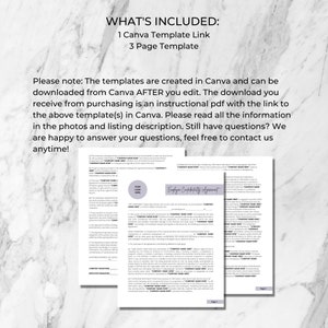 Employee Confidentiality Agreement, 3 Pages, Editable Canva Template ...