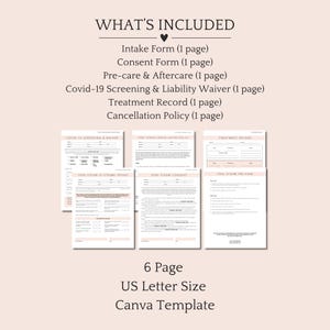 Yoni Steam Bath Intake Form Consent Form Vaginal Steaming Treatment ...