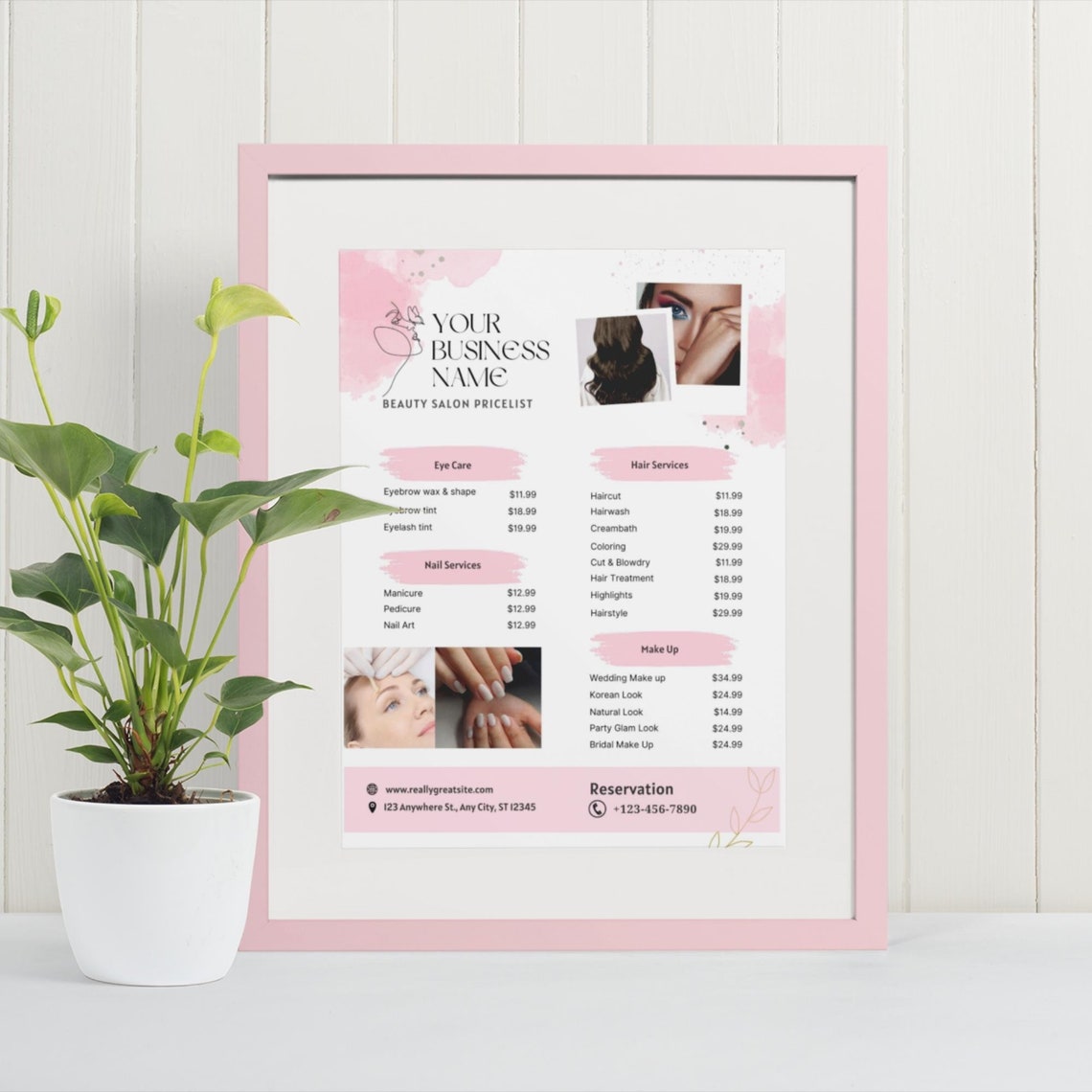 Editable Esthetician Price List Menu Template Day Spa Price - Etsy UK