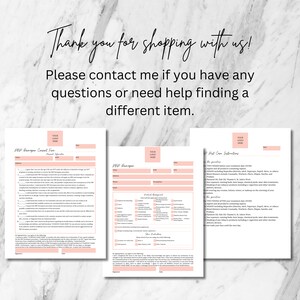 PRP Dermapen Intake Consent Aftercare Form I DIY Editable Printable ...