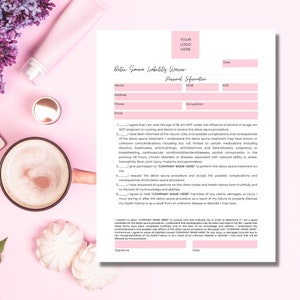 Detox Sauna Liability Waiver Form, DIY Editable Printable Canva ...