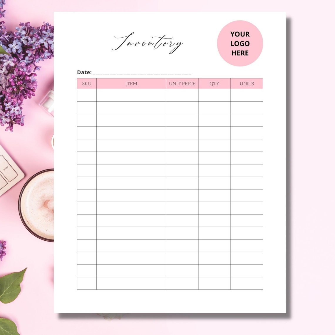 Editable Inventory Management Form Inventory Tracker PDF - Etsy