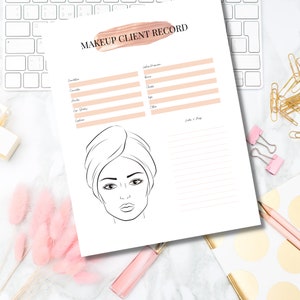 Makeup Artist Business Forms I Intake, Consent, Client Record I MUA ...