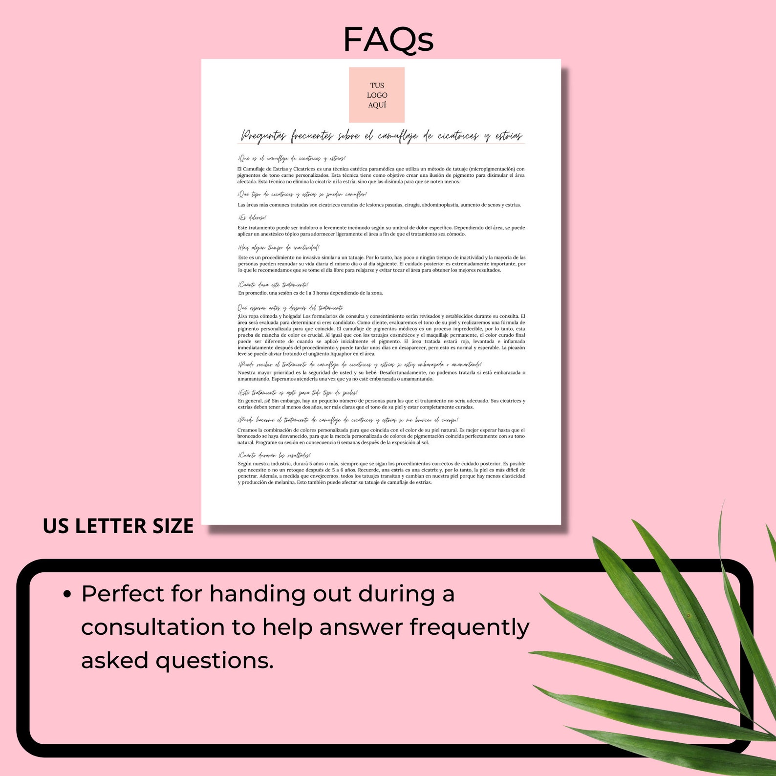 Editable Scar & Stretch Mark Camouflage Forms in English and - Etsy Canada