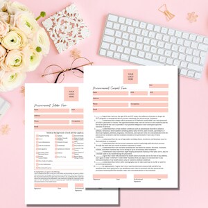 Editable Microcurrent Intake and Consent Form Template I Skin ...