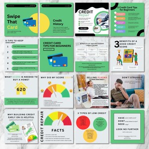 Editable Credit Repair Templates, Social Media Templates for Credit ...