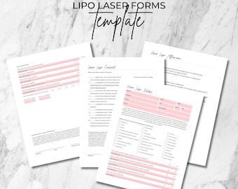 Editable Laser Lipo Client Consent Forms, Body Sculpting Business Forms ...