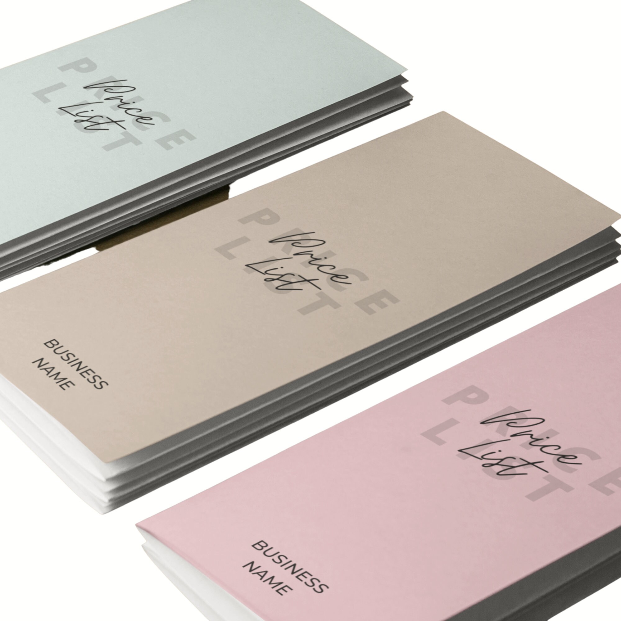 Editable Price List Template Tri-fold Pricing List Design | Etsy Canada