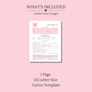 Esthetician Client Intake Form: Editable Canva Template - Etsy