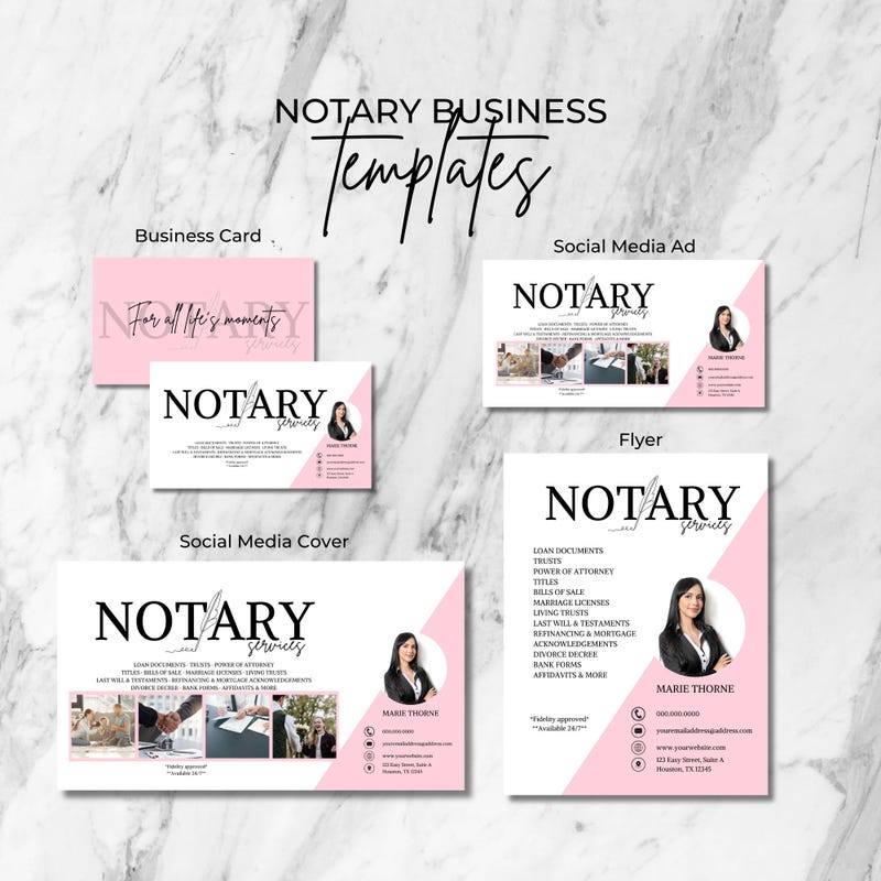 Notary Business Card - Etsy