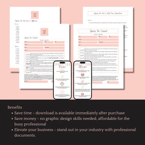Spray Tan Consent Form Editable Spray Tan Pre-care Aftercare Printable ...