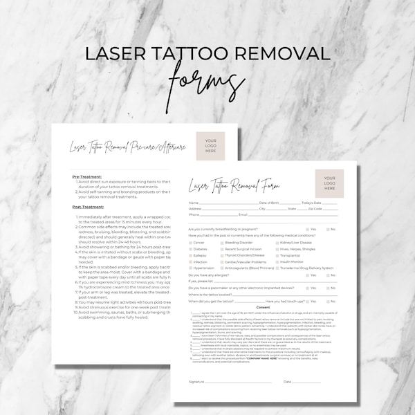 Laser Tattoo Removal Consent Form - Etsy