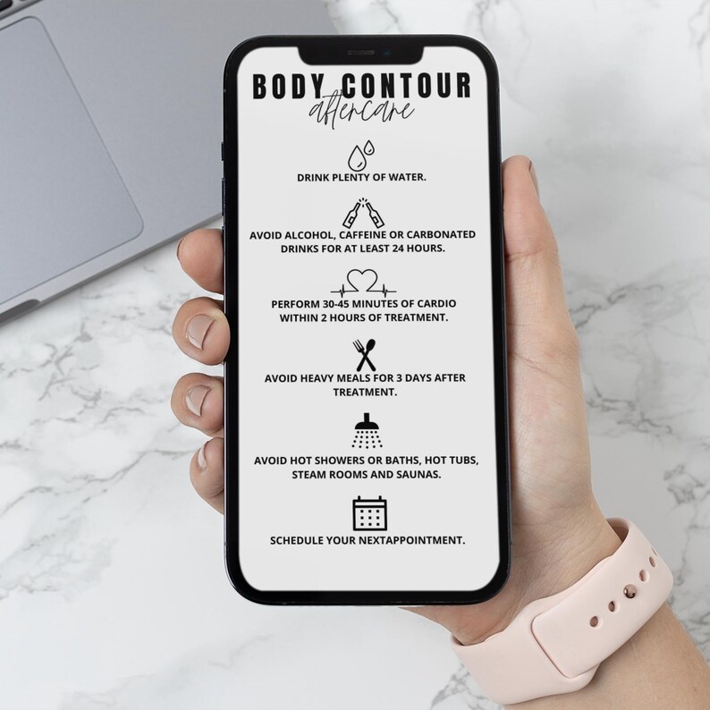 Body Contouring Pre-care and Aftercare Editable Template - Etsy