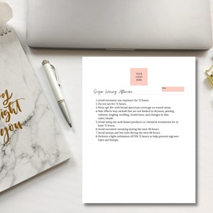 Sugaring Consent Forms I Consultation/intake, Consent, Aftercare I DIY ...