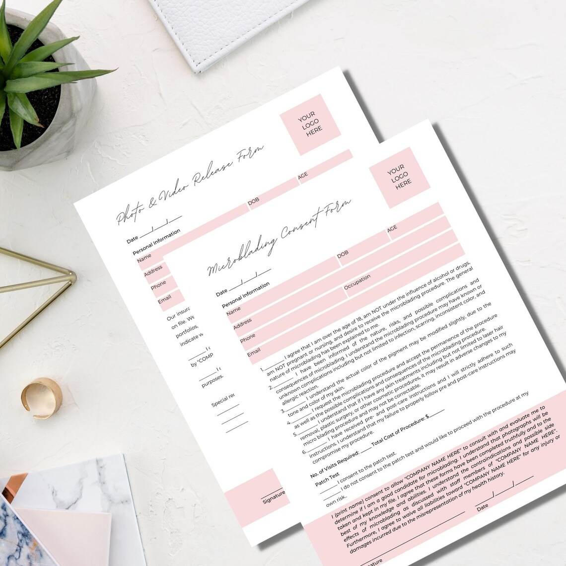 Microblading Consent Form Professional Microblading Forms - Etsy