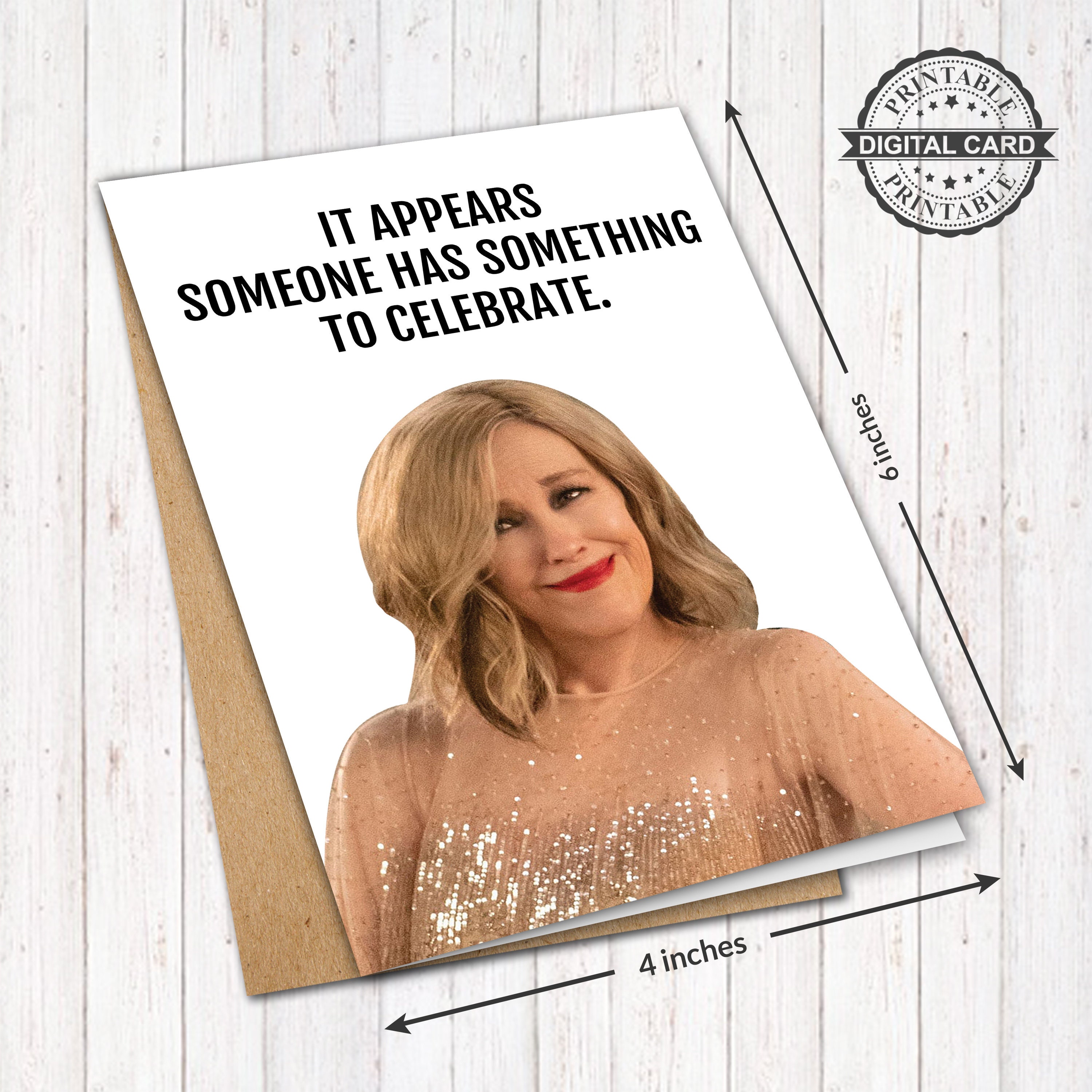 Schitt's Creek Tv Show Printable Birthday Card, Moira Rose Birthday ...