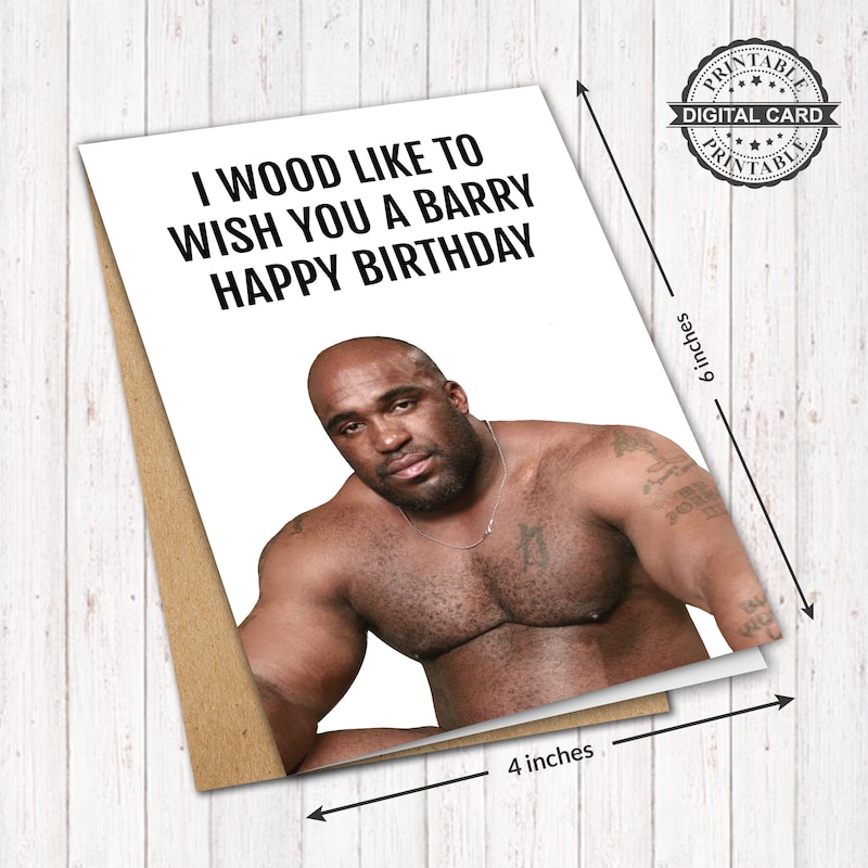 Barry Wood Birthday - Etsy
