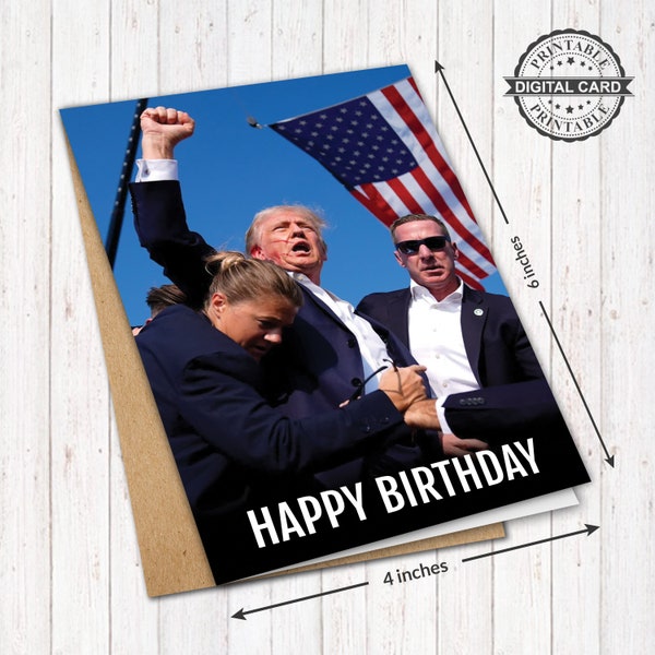 Donald Trump Birthday Cards - Etsy