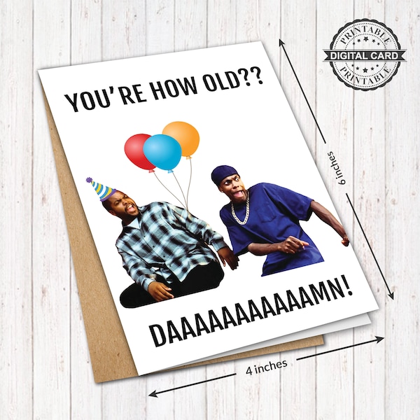 Friday Funny Birthday Card - Etsy