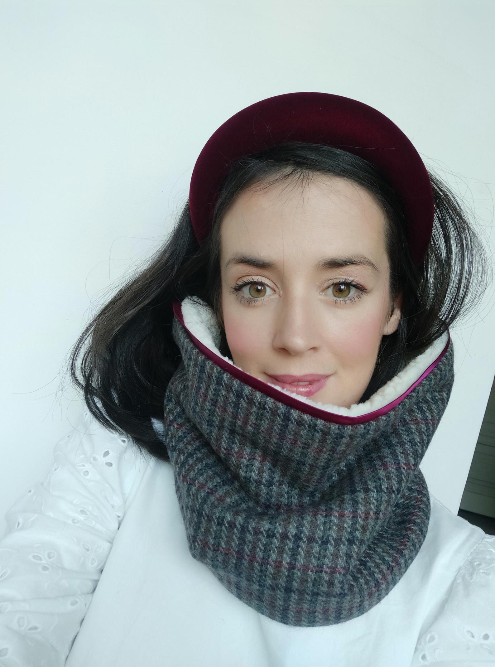Donegal Tweed Snood, Snood, Neckwarmer, Sherpa Fleece Snood - Etsy