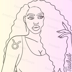 Taurus Pre-sketched Paint Party Stencil/downloadable - Etsy