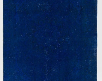 Dark Blue Turkish Rug - Etsy