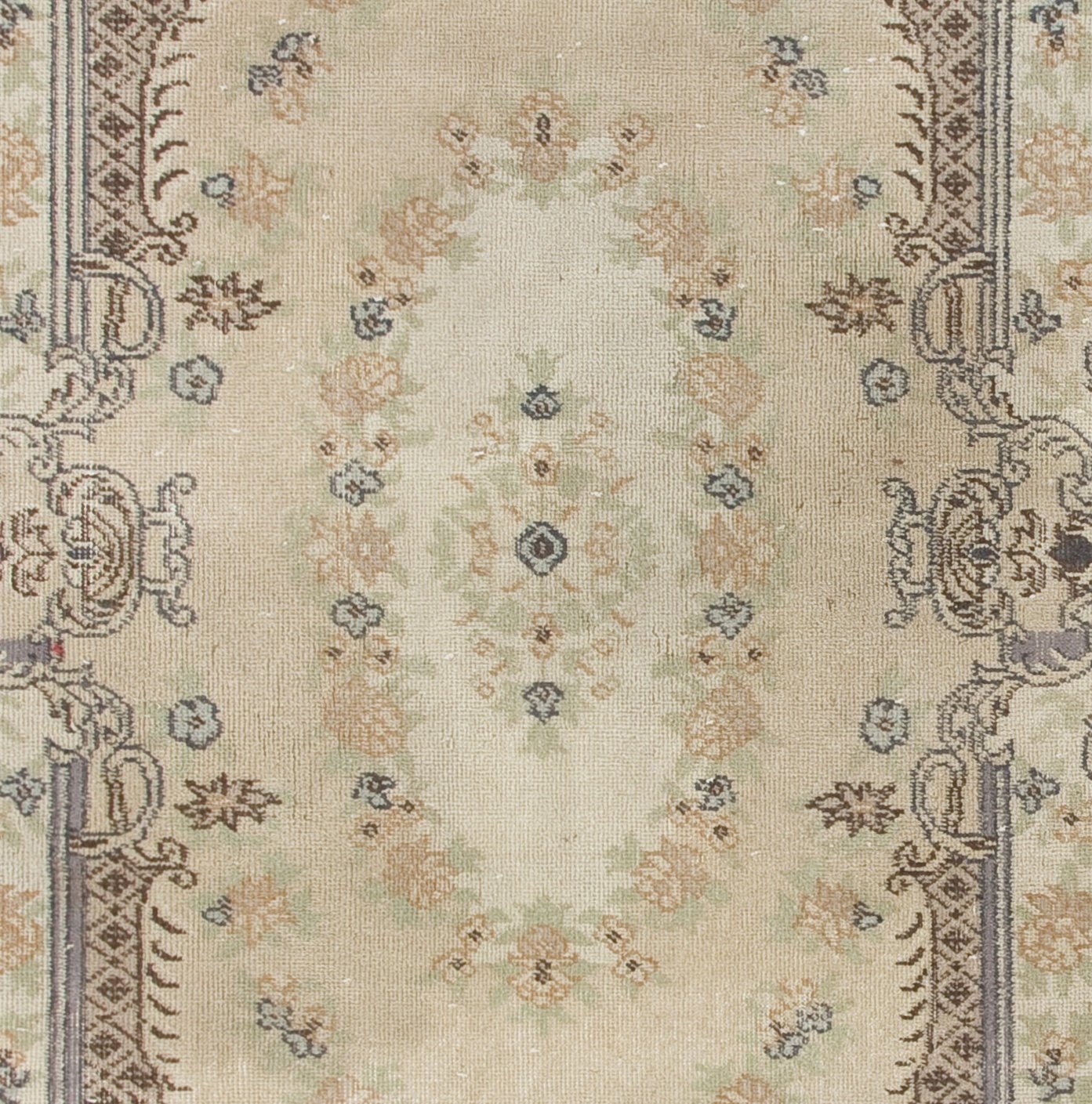 3.8x7 Ft Vintage Baroque Style Rug Finely Handknotted Wool. - Etsy UK