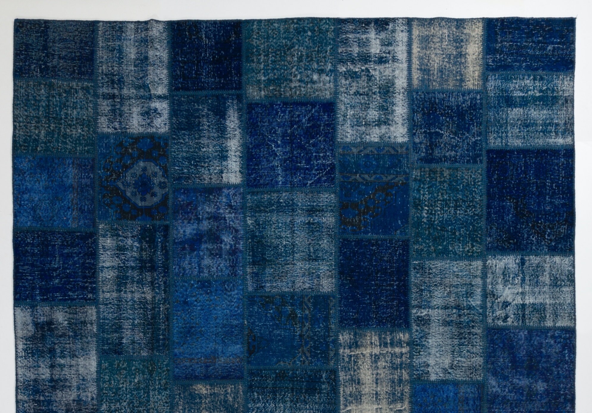 Modern Handmade Patchwork Rug Wool and Cotton Turkish Carpet - Etsy