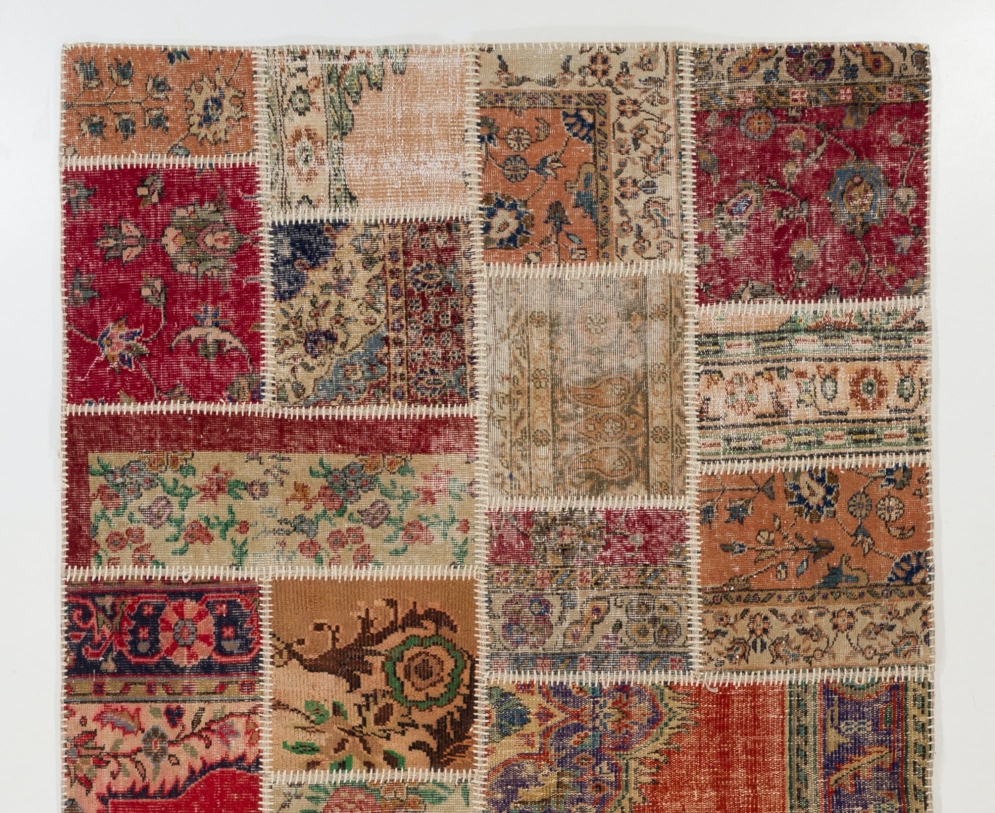 Handmade Patchwork Rug. Modern Turkish Carpet. Custom Options Available ...
